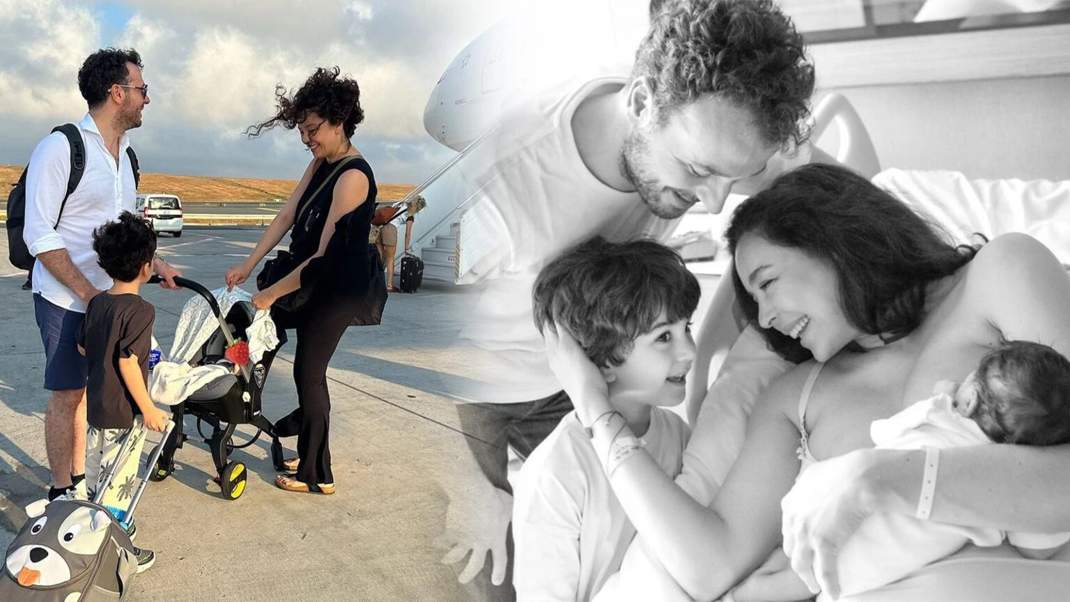 Azra Akın ailesiyle tatile çıktı! Kızı Arya'yla karesine beğeni yağdı ...