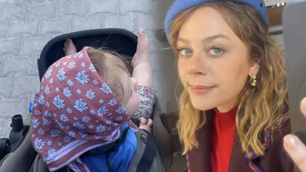 Demet Evgar'dan kızıyla dizi setinden kalpleri ısıtan kare! Mavi'li ...