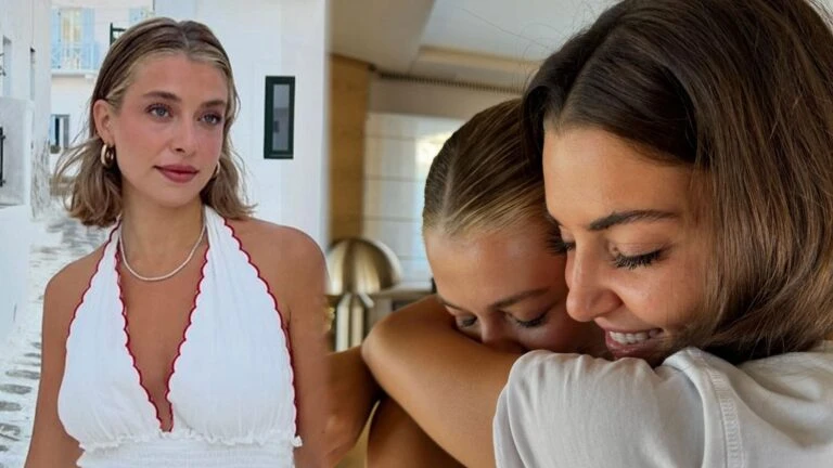 Hande Erçel ve ablasının duygusal fotoğrafının sırrı merak edildi ...