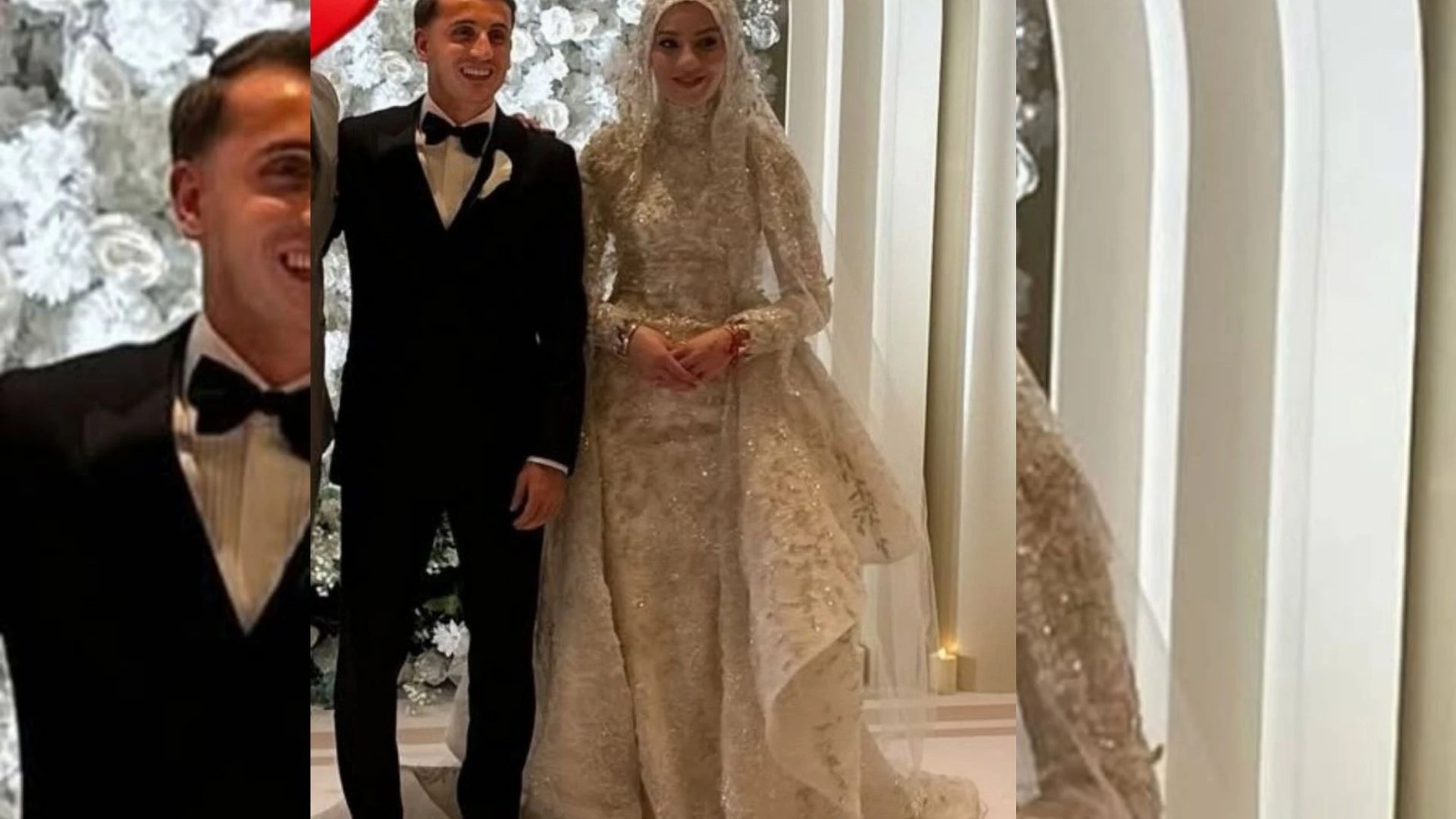 Yılın düğünü! Milli futbolcu Kerem Aktürkoğlu Ceren Azak ile Sapanca'da ...