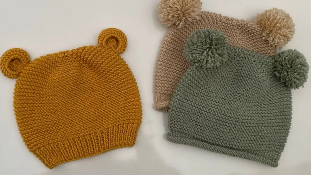 En kolay ve şık bebek örgü bere, şapka modelleri 2025 » Mavi Kadın