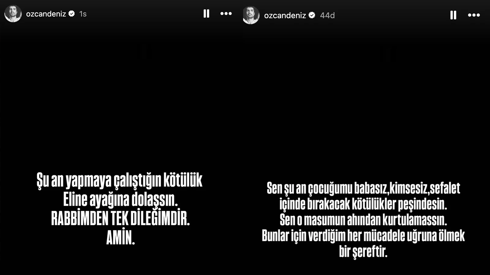 Özcan Deniz abisi Ercan'a ağzına geleni saydı! Ölmek şereftir paylaşımı ...